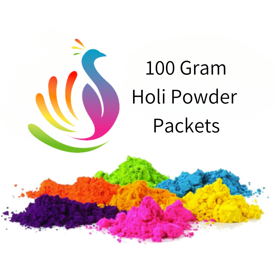 100g Bag Holi Color Powder – Peacock Powder