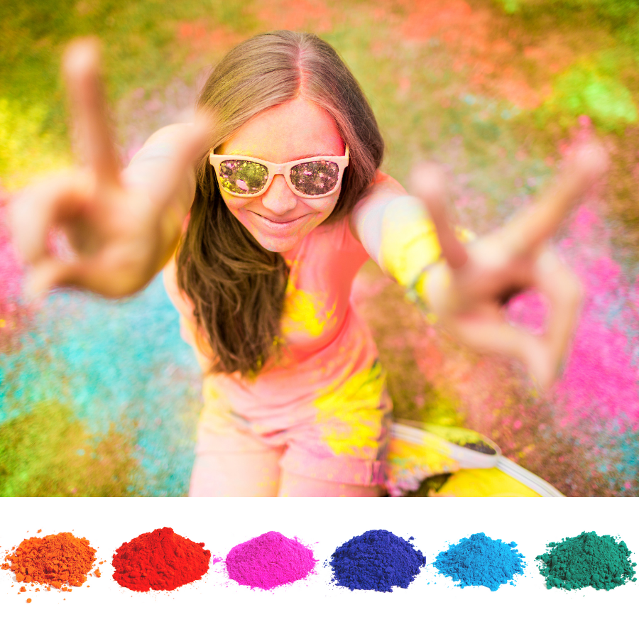 100g Packets - Assorted Color Powder [70 Count] – Peacock Powder