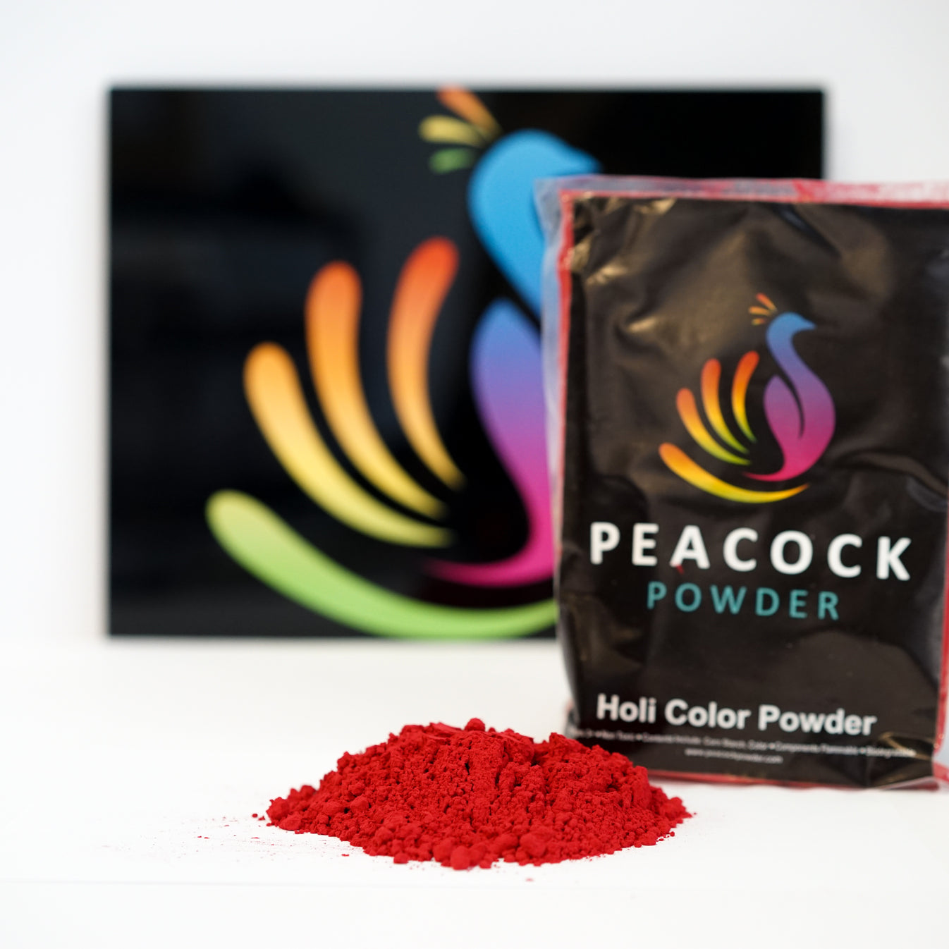 Red Premium Holi Color Powder – Peacock Powder